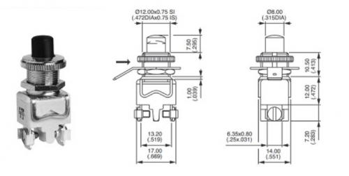 1200 Series Momentary Push Button - Control Devices NZ