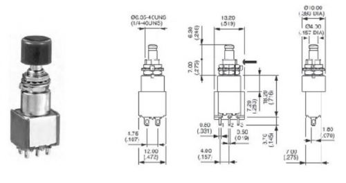 8000 Series Momentary or Alternate Action Push Button - Control Devices