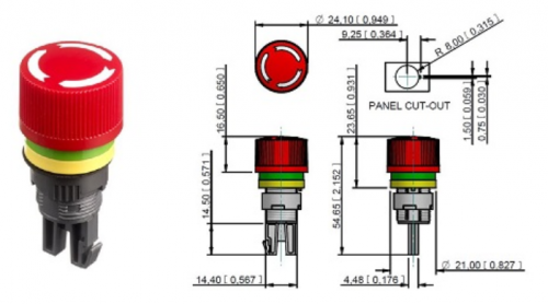 A01ES-D Series Emergency Stop - Control Devices