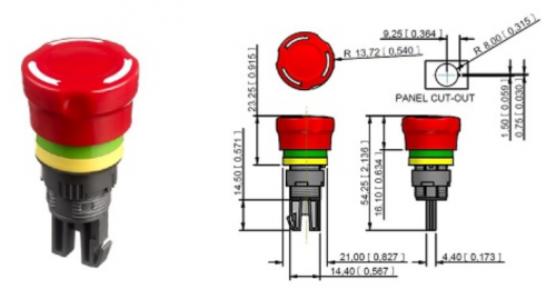 A01ES-D Series Emergency Stop - Control Devices