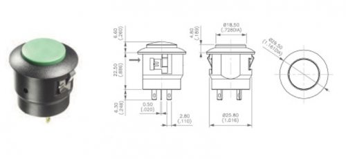 FP 26mm Series Illuminated Push Button - Control Devices NZ
