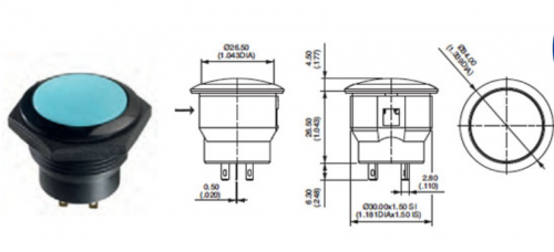 FP Ø30mm Series Illuminated Push Button - Control Devices NZ