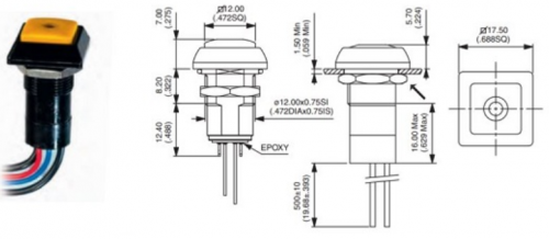 IP Series Momentary Push Button - Control Devices